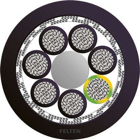 BETAflam 145 C-FLEX 7G1,5mm² 600V Dca FRNC zwart - 214030